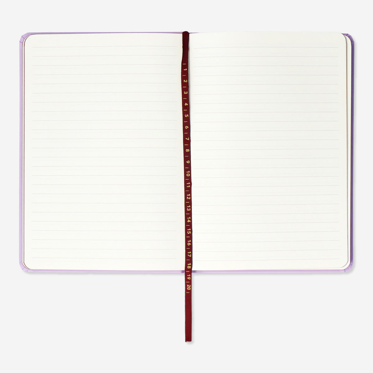 Notebook A5 Purple with Ruler Ribbon – Flying Tiger Copenhagen