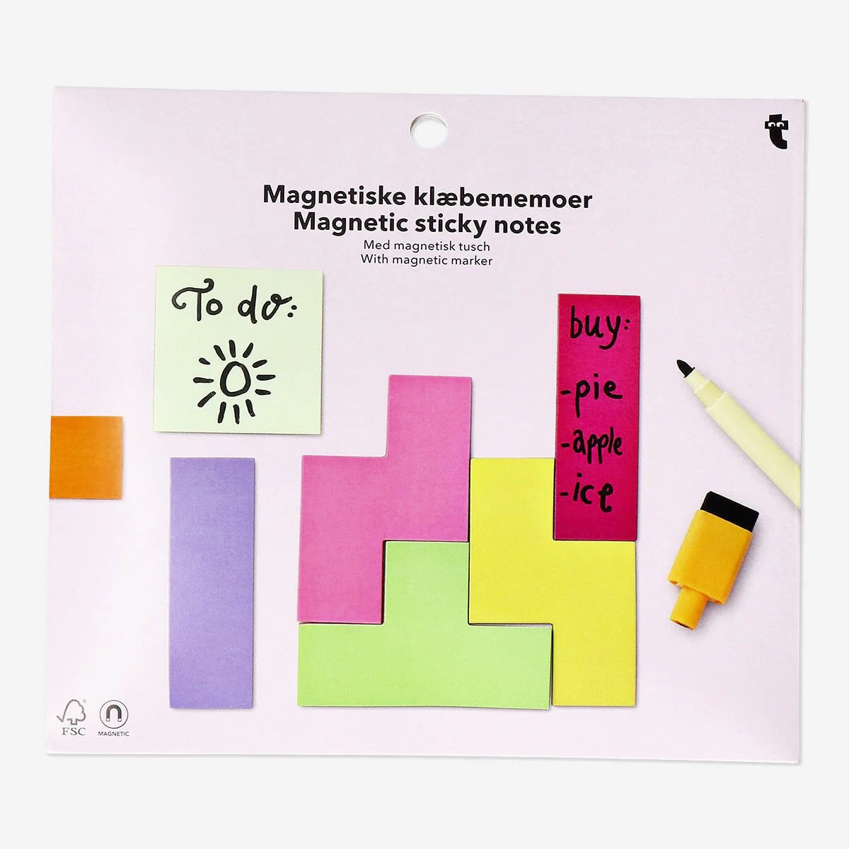 Magnetic Sticky Notes W. Pen – Flying Tiger Copenhagen