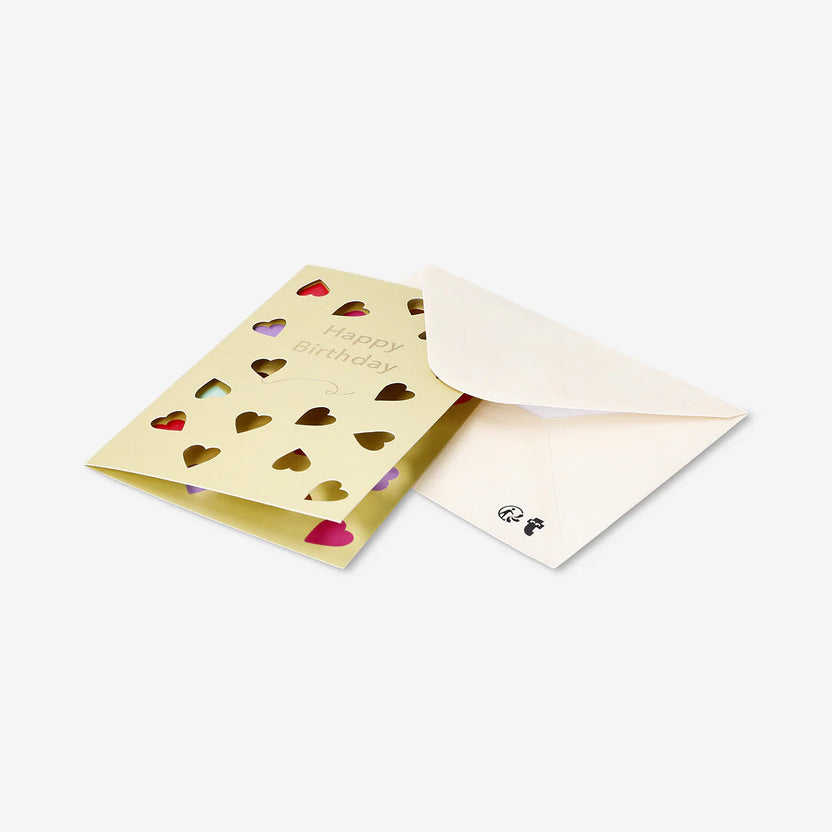 Card W Enevelope Cut Out Hearts (In) – Flying Tiger Copenhagen