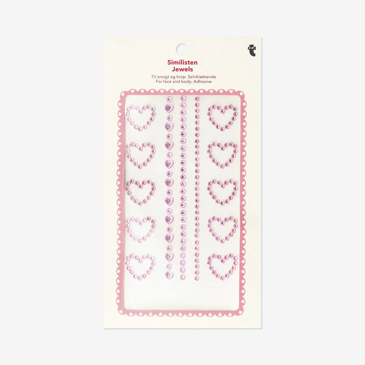 Face And Body Jewels Hearts Pink – Flying Tiger Copenhagen