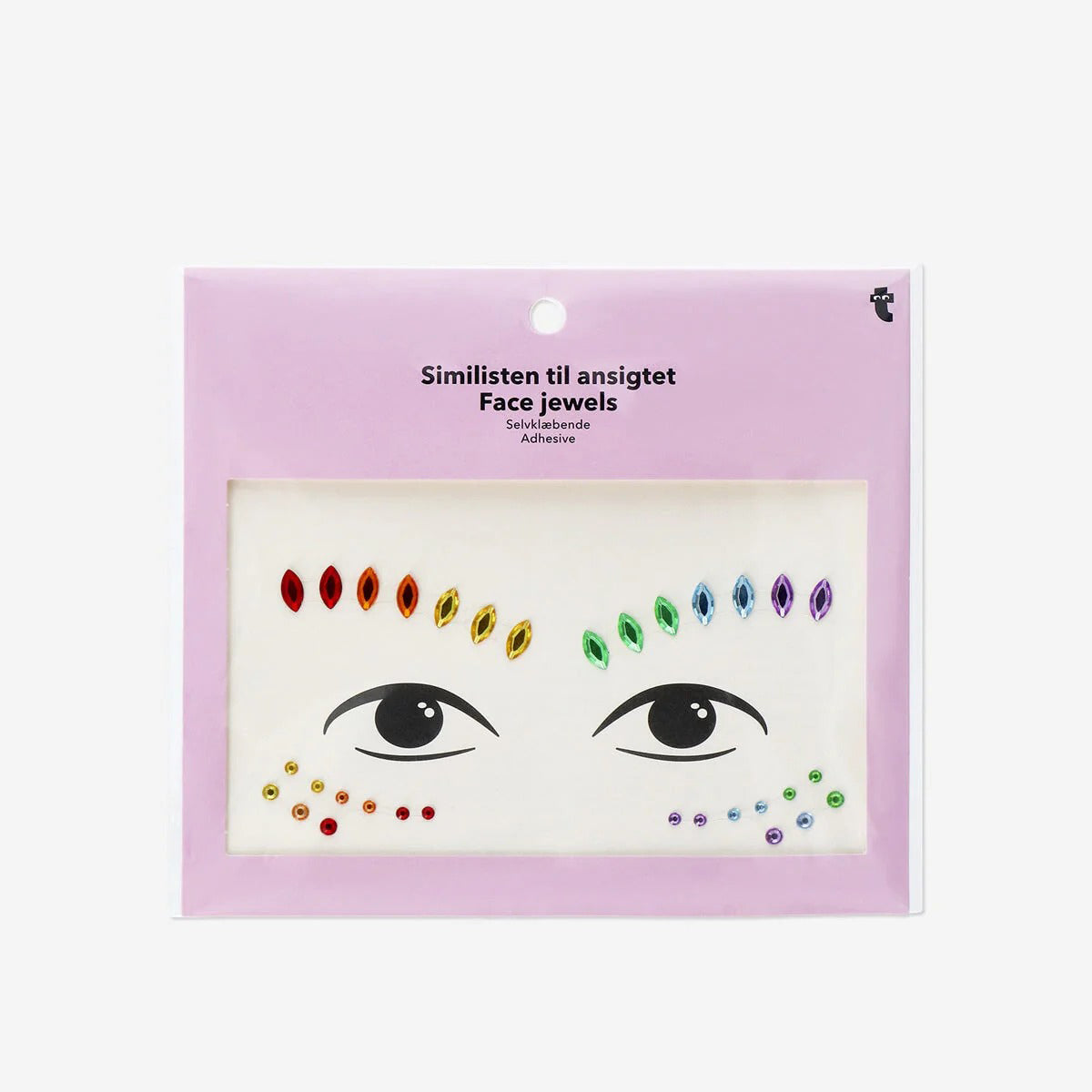 Jewel Stickers For Face Rainbow Stones P – Flying Tiger Copenhagen