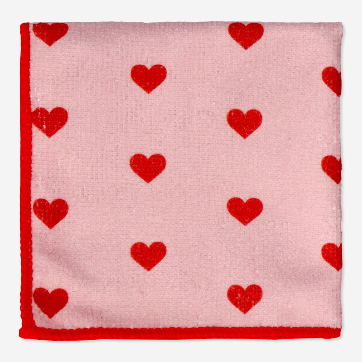 Cloth Microfiber 5Pc Wht Red Hearts&Edge – Flying Tiger Copenhagen