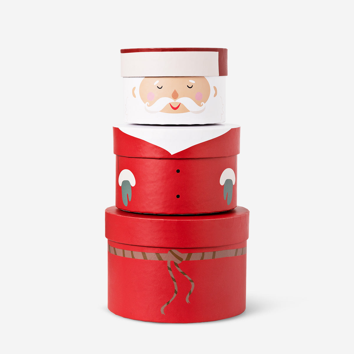 Gift Box Set Santa Stackable 3 Pcs – Flying Tiger Copenhagen