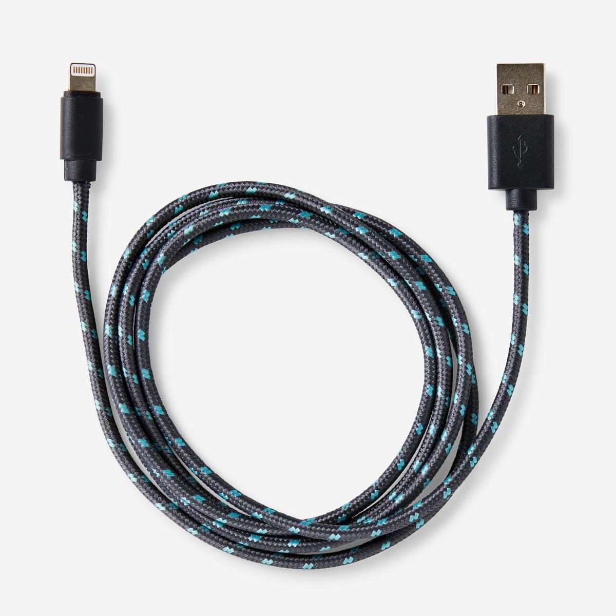 Charging Cable 1.2M Light Fab Dkgrey/Grn – Flying Tiger Copenhagen