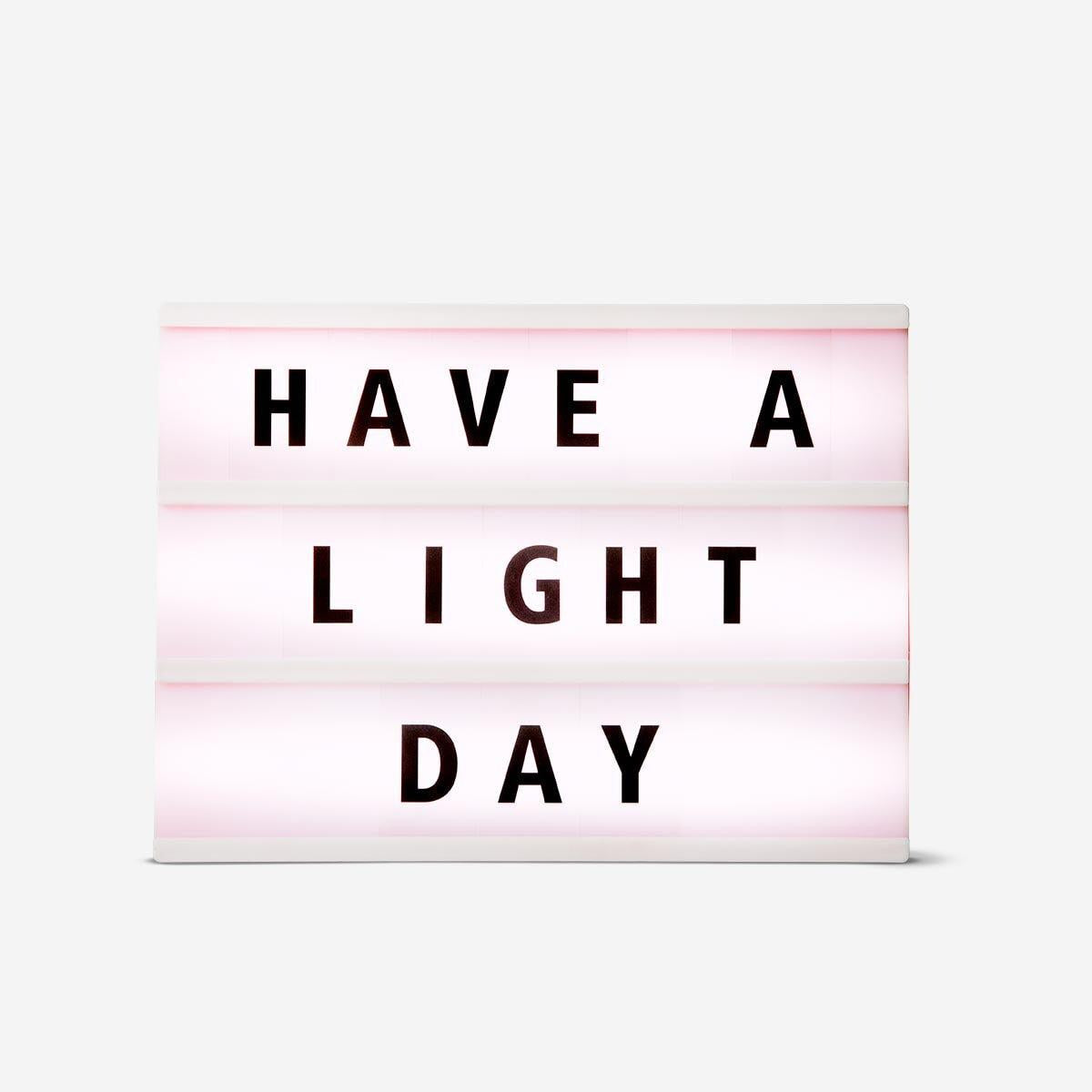 Light Box With Letters A4 Pink – Flying Tiger Copenhagen