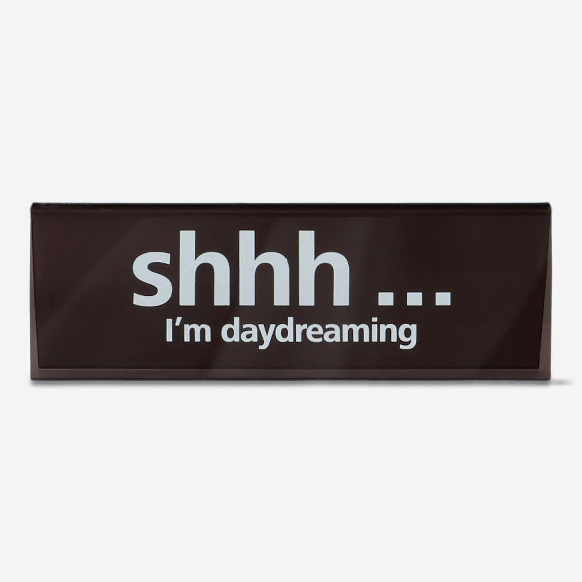Desktop Sign Black "Shh.I'M Daydreaming" – Flying Tiger Copenhagen