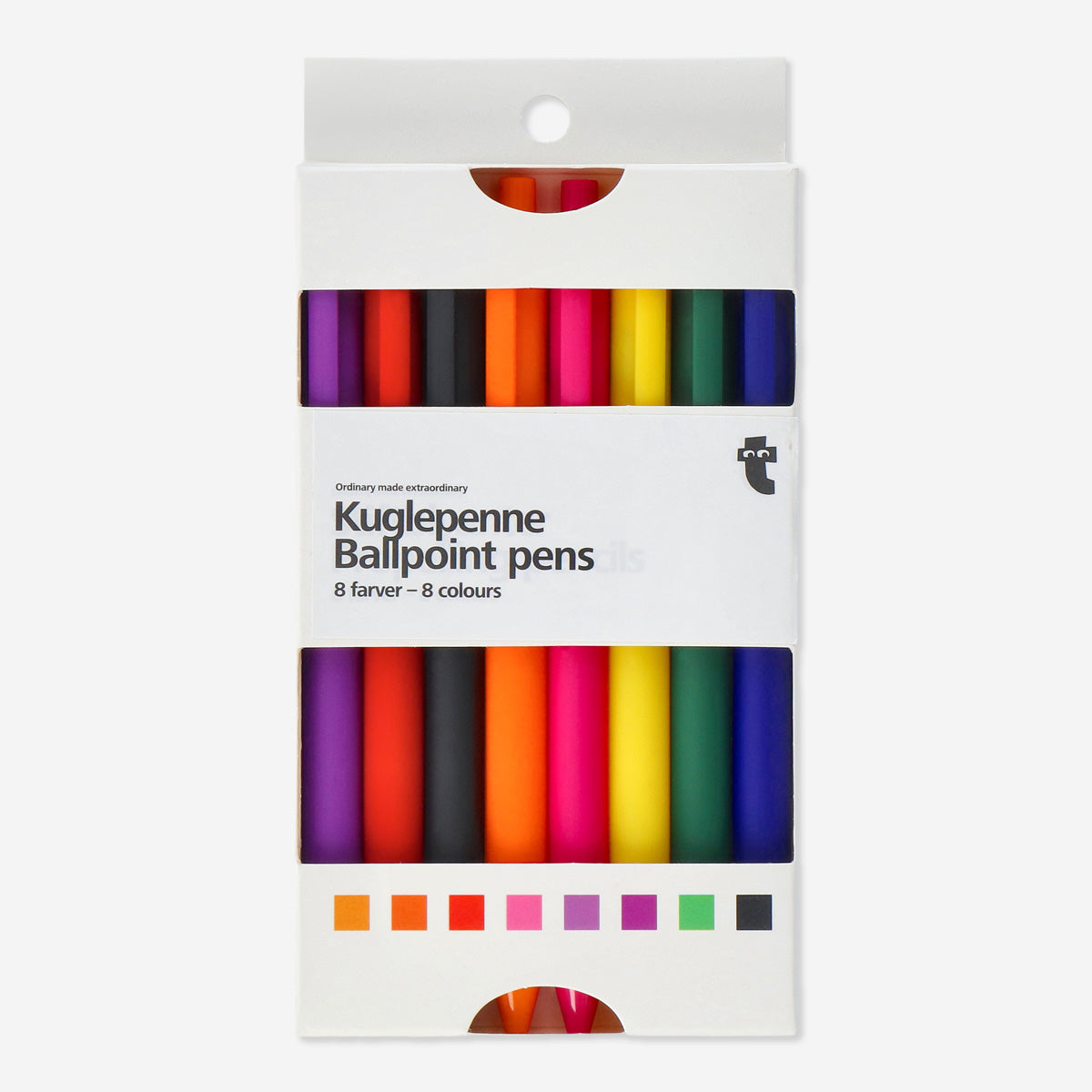 Push Pens Multi 8Pcs – Flying Tiger Copenhagen