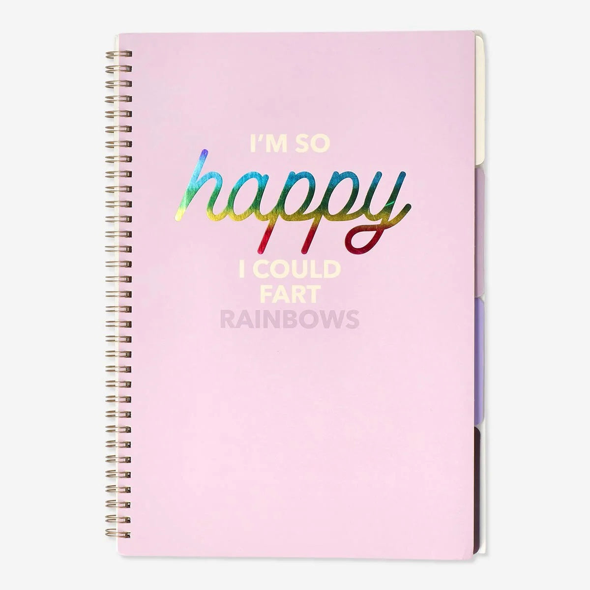 Notebook I'M So Happy I Could Fart Rainbows A4 With Dividers – Flying ...